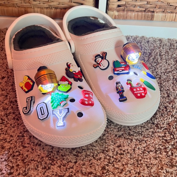 CROCS | Accessories | Christmas Holiday Crocs Shoe Charms 6pcs W Led ...